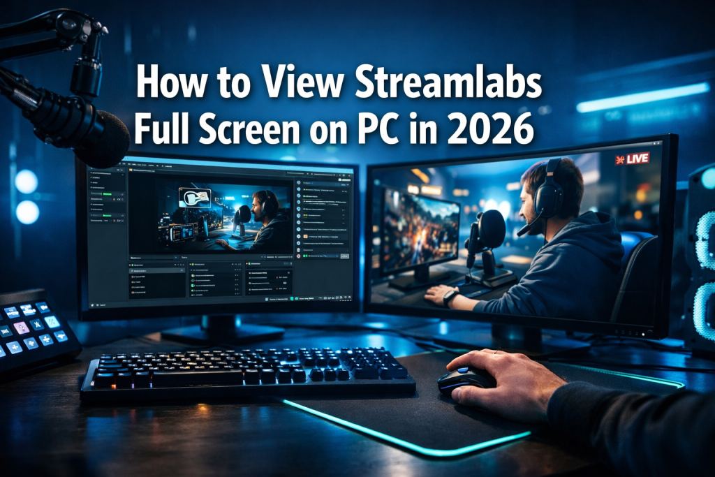 How to View Streamlabs Full Screen on PC (2026 Guide)